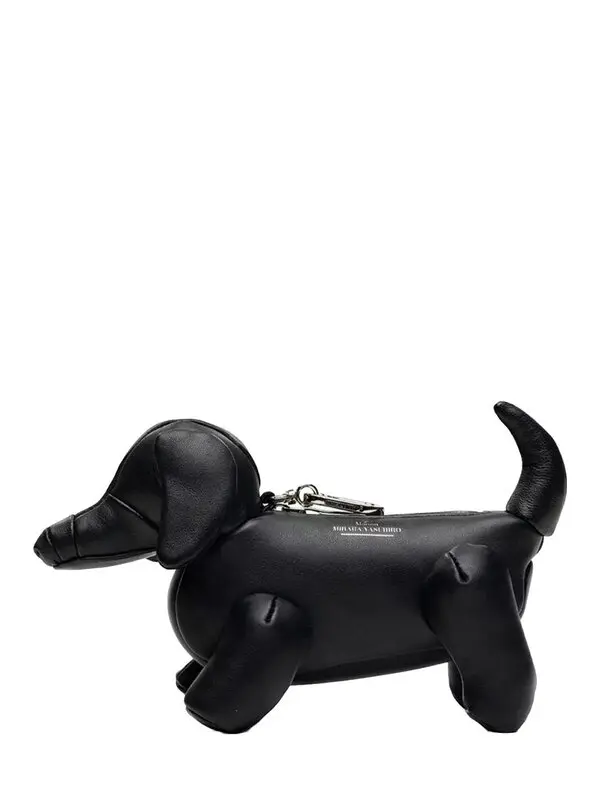 Mihara Yasuhiro Leather Dachshund Mini Bag - Black