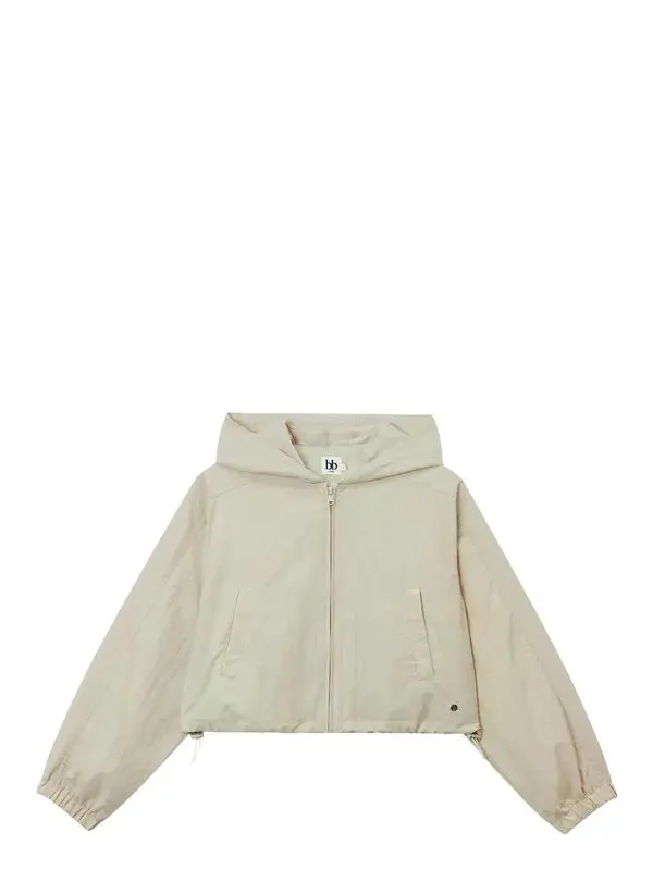 B+AB Zip-up Hooded Jacket - Neutrals