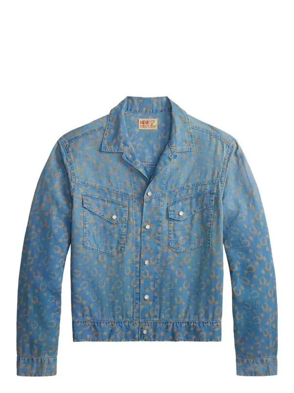 Ralph Lauren Horseshoe-print Shirt - Blue