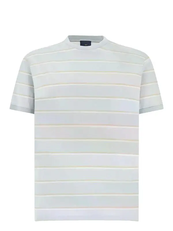 Paul & Shark Stripe Pattern T-shirt - Blue