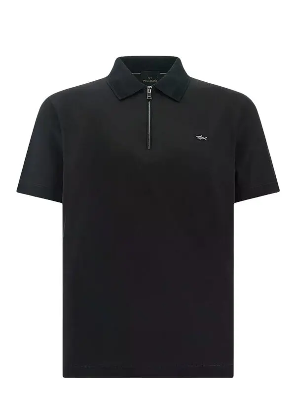 Paul & Shark Zip Polo Shirt - Black