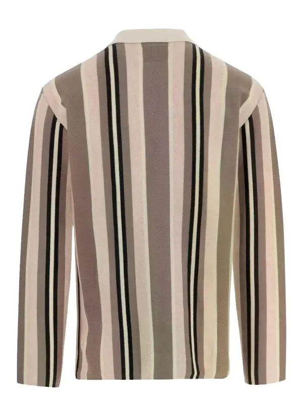Guest In Residence Striped Rugby Polo Shirt - Neutrals