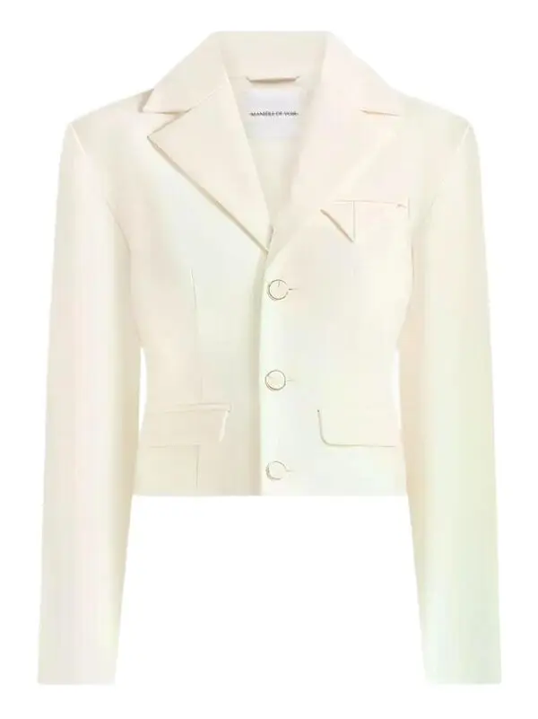 Manière De Voir Cropped Jacket - Neutrals