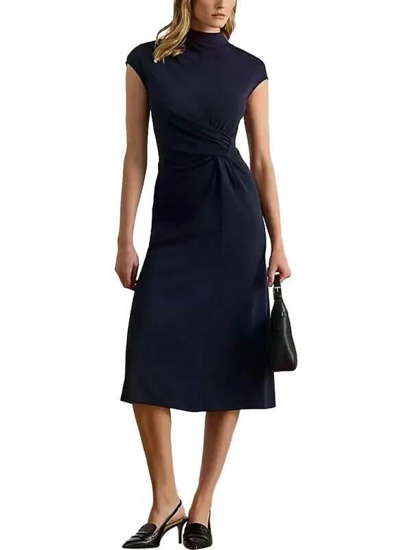 Ralph Lauren Twisted Midi Dress - Blue