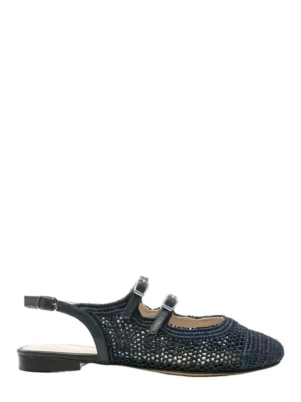 CAREL Balma Buckle-strap Flat Pumps - Blue