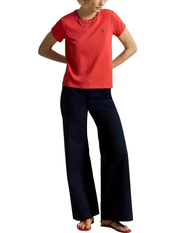 Polo Ralph Lauren Embroidered Crewneck T-shirt - Red