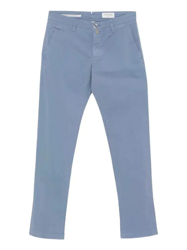 Jacob Cohen Logo-patch Trousers - Blue