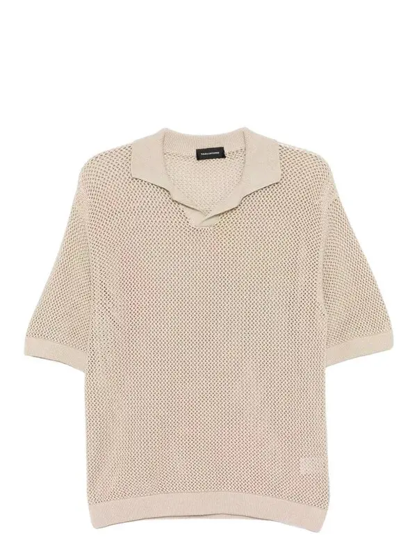 Tagliatore Tilley Knitted Polo Shirt - Neutrals