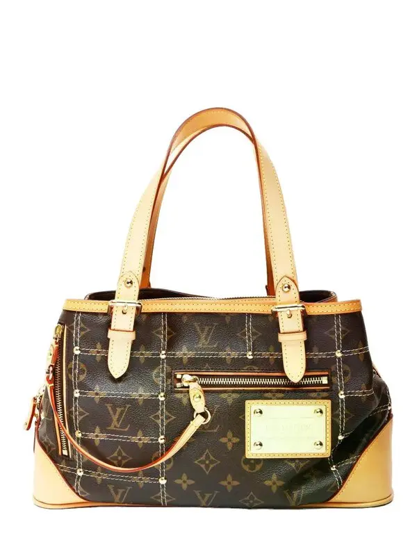LOUIS VUITTON Monogram Rivet Tote Bag - Brown