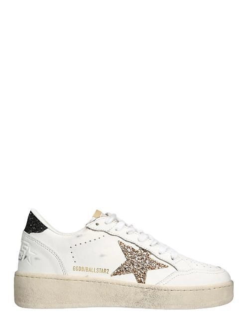 GOLDEN GOOSE Ball Star 10471 Leather Low-top Trainers - White/comb