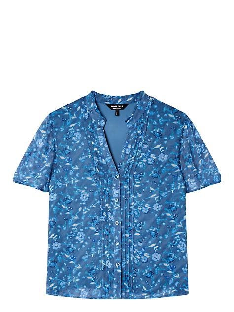 Whistles Ditsy Floral-print V-neck Woven Blouse - Multi-coloured