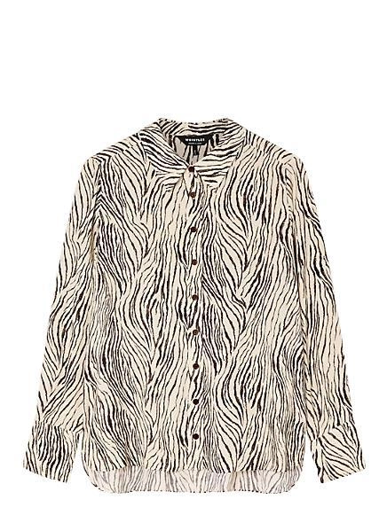 Whistles Zebra-print Regular-fit Woven Shirt - Multi-coloured