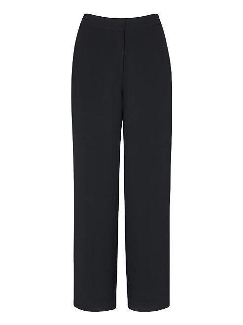 Whistles Straight Leg Woven Trousers - Black