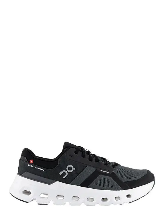 On Cloudrunner 2 Cushied-sole Mesh Low-top Trainers - Eclipse Black