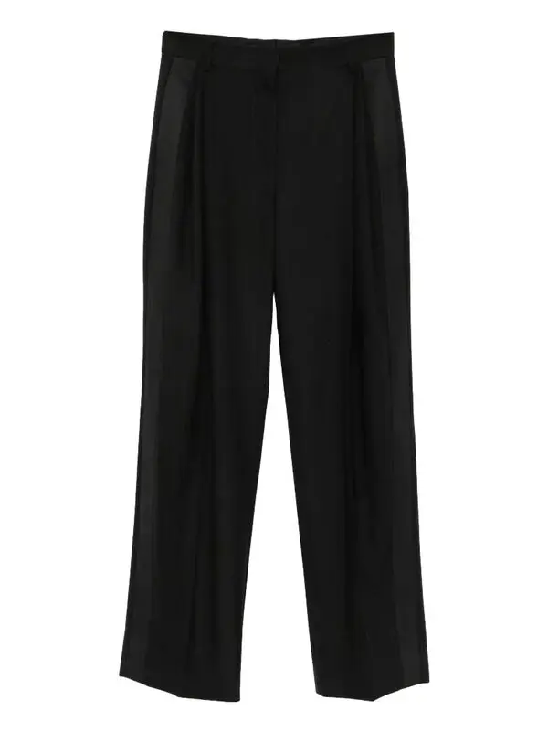 Stella McCartney Pleated Tailored Trousers - Black