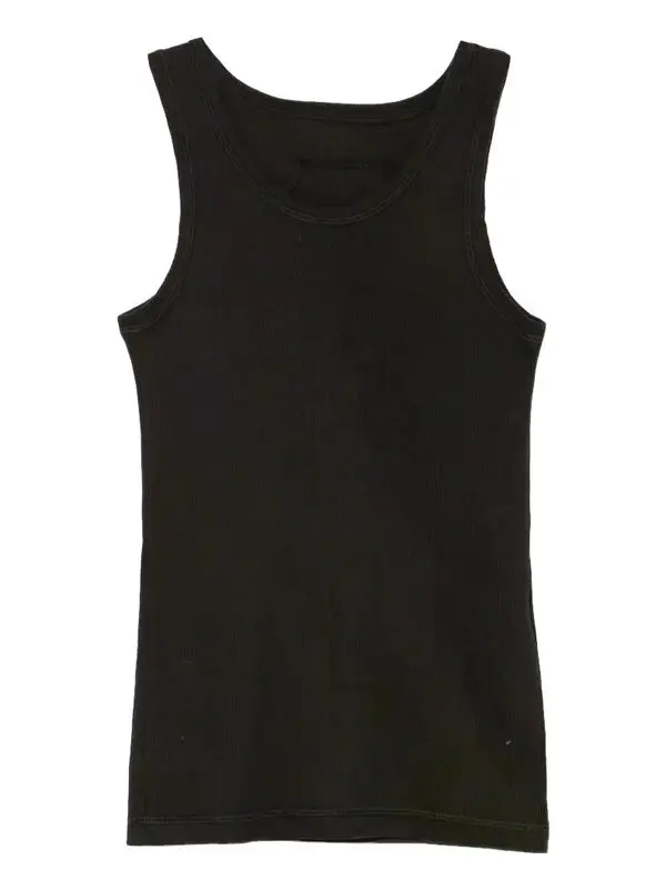PRIVATE 0204 Ribbed Cotton Tank Top - Grey