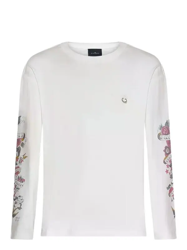 John Richmond Long-sleeve Graphic T-shirt - White
