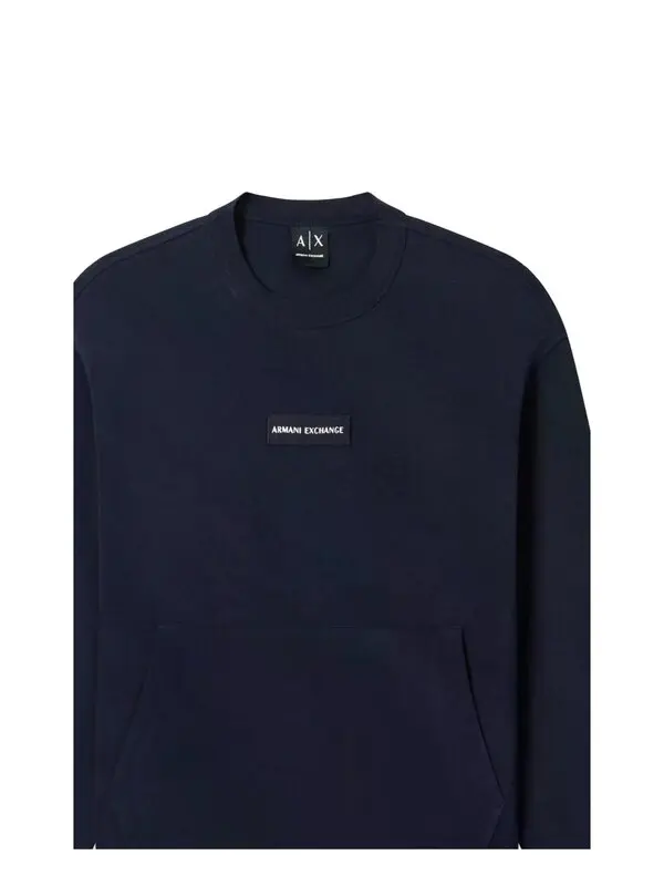 Armani Exchange Logo-patch Sweatshirt - Blue