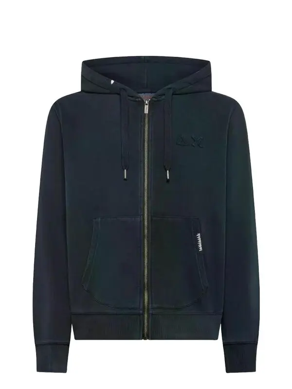 SUN 68 Zip-fastening Hoodie - Blue