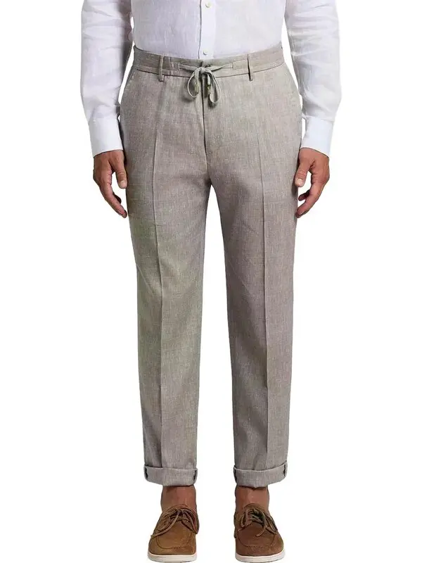 Peserico Drawstring Cuffed Trousers - Neutrals