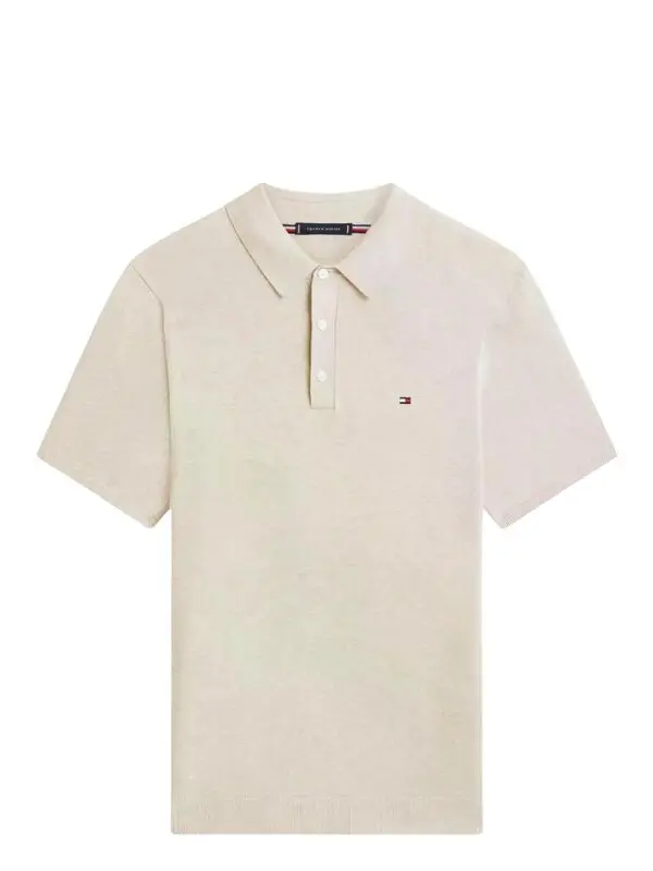 Tommy Hilfiger Short-sleeve Polo Shirt - Neutrals