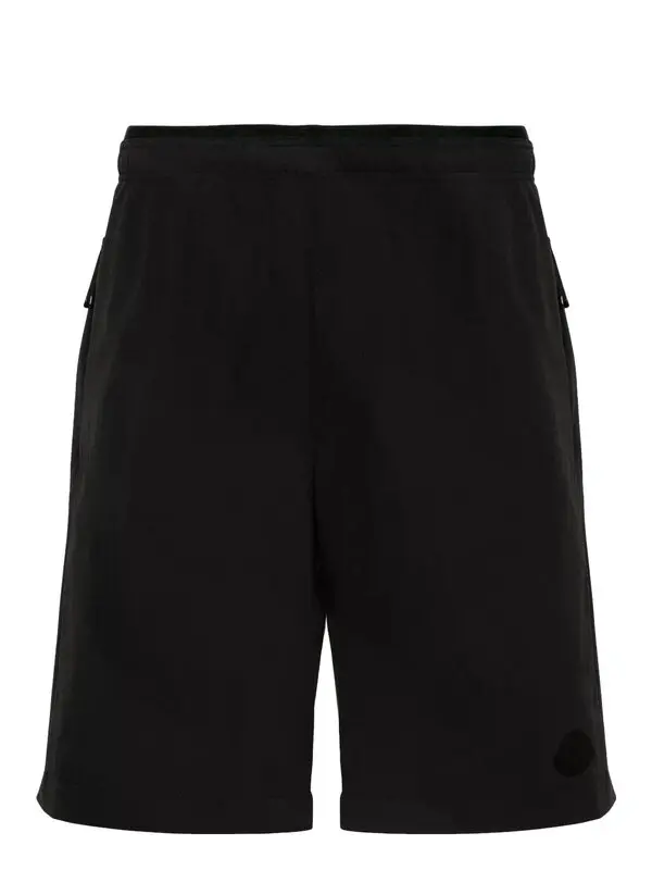 Moncler Elasticated Waist Ripstop Shorts - Black