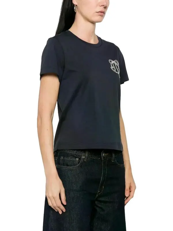 Moncler Embroidered T-shirt - Blue