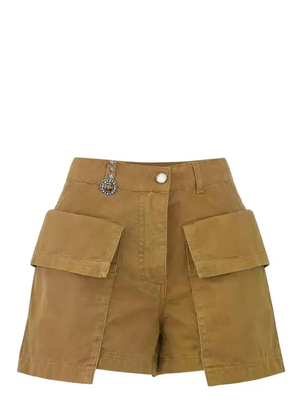 Pinko Flap Pocket Shorts - Brown