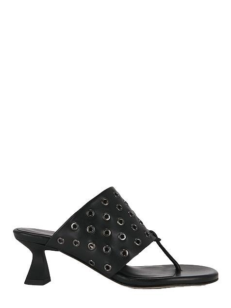MIISTA Cedella Eyelets Sandal In . Also - Black