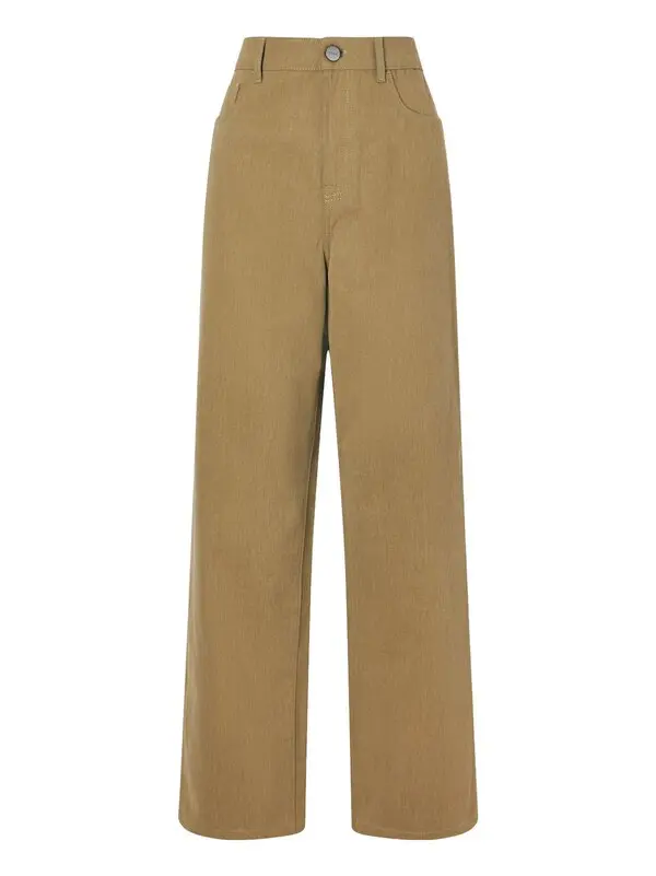 RÓHE High-rise Wide-leg Jeans - Neutrals