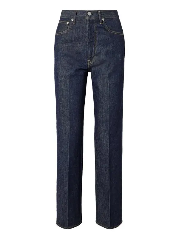 Auralee High-rise Straight-leg Jeans - Blue
