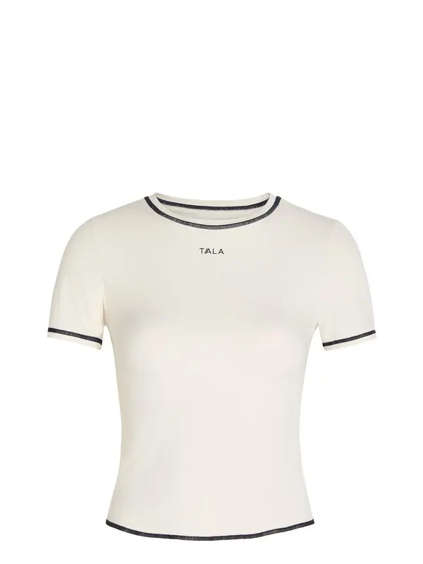 TALA Ultralite Active Logo Stretch-jersey T-shirt - Ivory