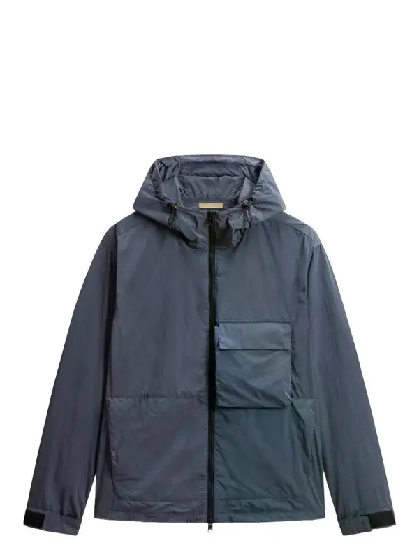 Woolrich Water-repellent Hooded Jacket - Blue