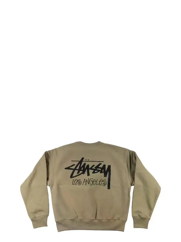 StÜssy Logo-print Crewneck Sweatshirt - Brown