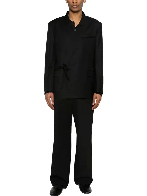 Kenzo Tie-fastening Blazer - Black