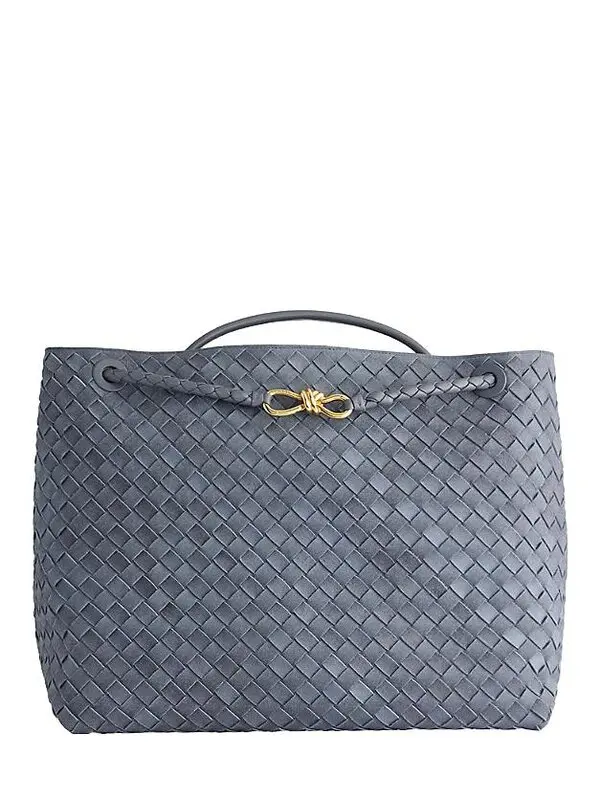 Bottega Veneta Large Suede Tote Bag - Cloudy Indigo