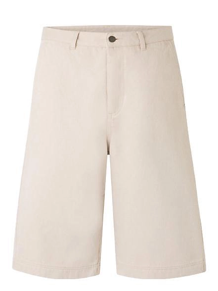 Soeur Francis Wide-leg Cotton Shorts - Blanc Gres
