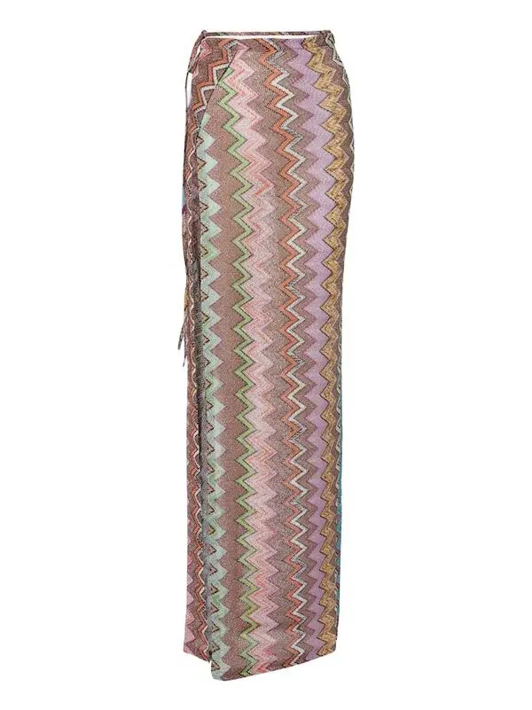 Missoni Zigzag Lame Wrap Skirt - Multicoloured