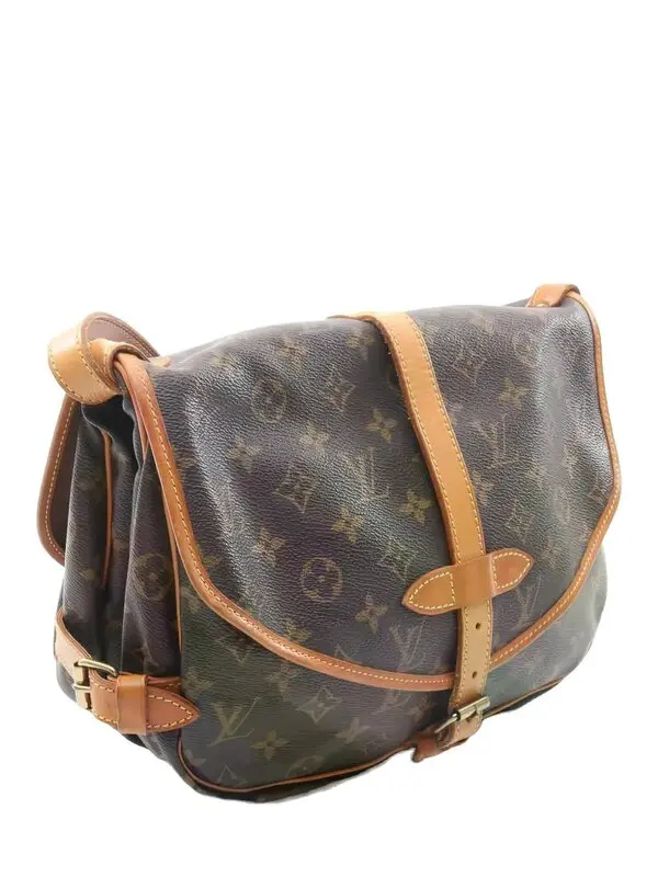 LOUIS VUITTON Monogram Saumur Shoulder Bag - Brown