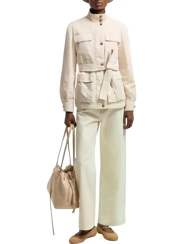 Moncler Belt-loop Trousers - Neutrals
