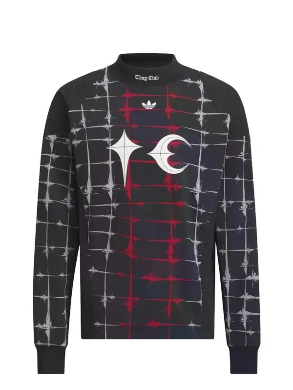 Adidas Long-sleeve Graphic Sweatshirt - Black