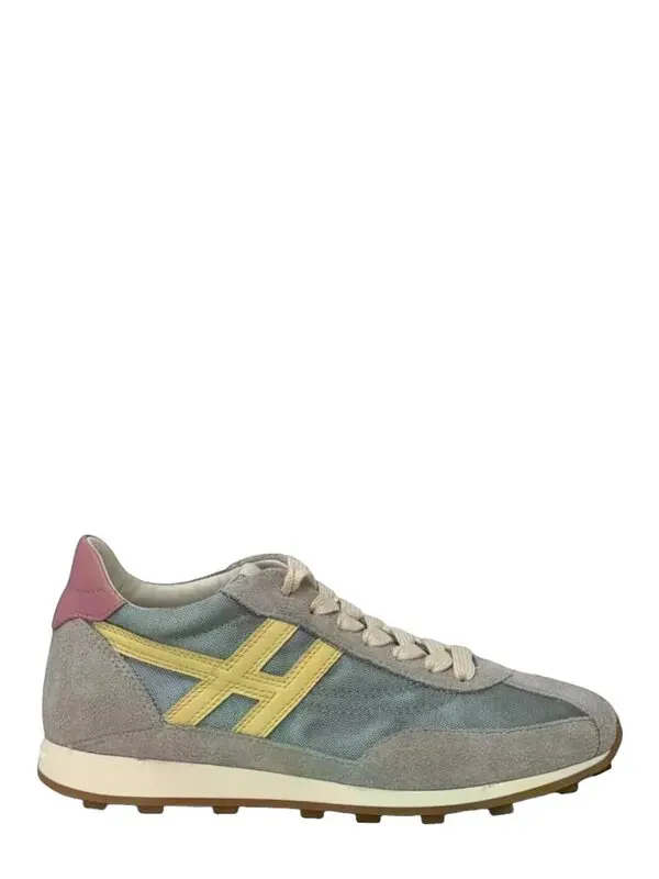 Hogan H 699 Panelled Lace-up Sneakers - Grey