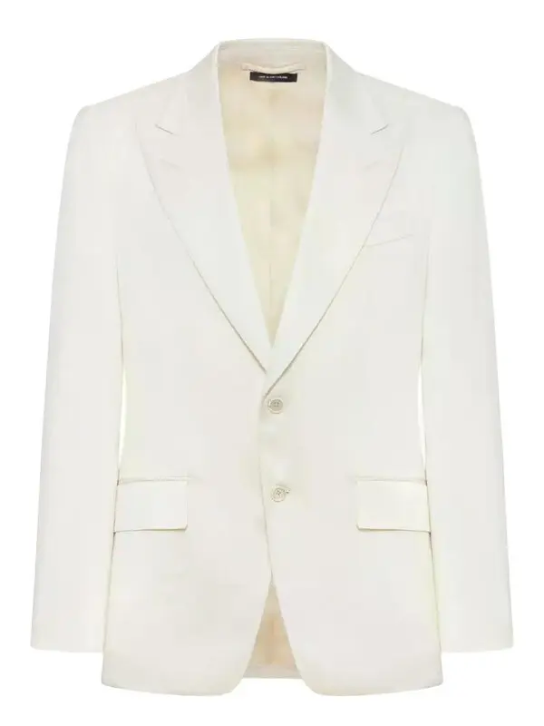 TOM FORD Shelton Two-button Peak-lapel Blazer - Neutrals