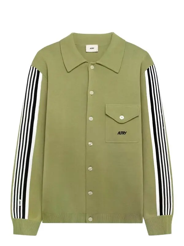 AUTRY Fine-knit Cardigan - Green