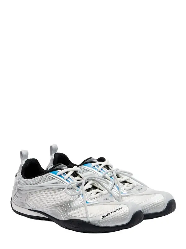 Balenciaga Radar Gradient Lines Sneakers - Silver