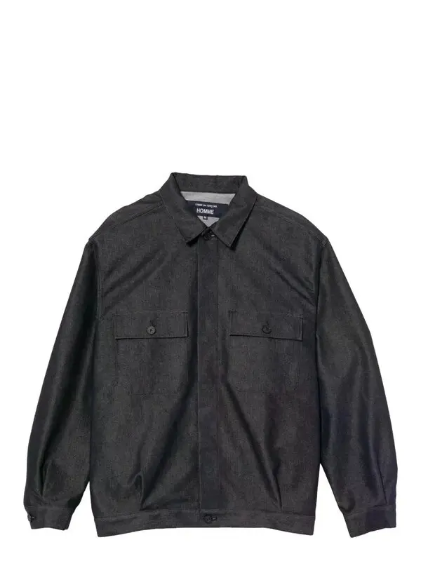 Comme Des Garçons Collared Denim Jacket - Blue