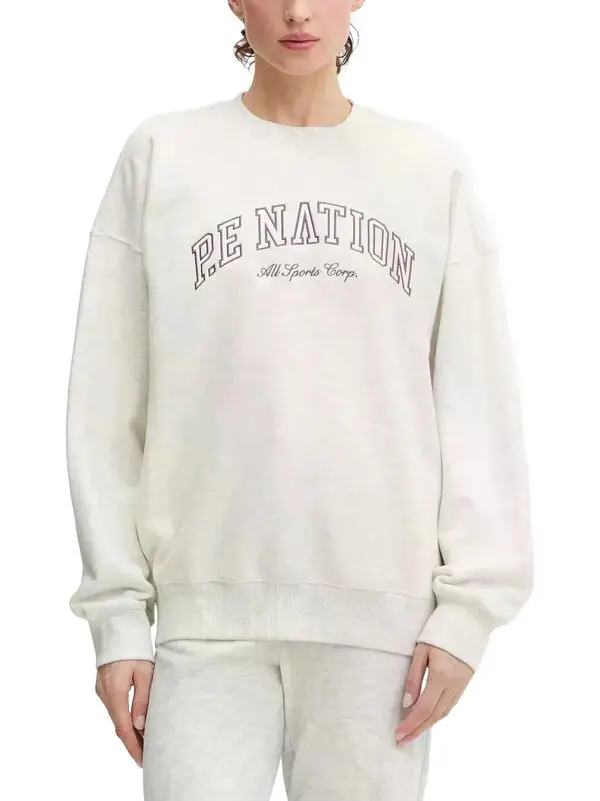 P.E Nation Logo-detail Sweatshirt - Grey