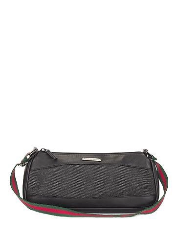 Gucci Denim Pochette Shoulder Bag - Black