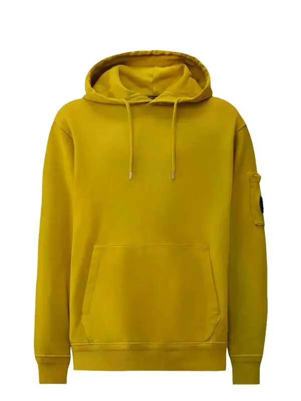 C.P. COMPANY Hooded Sweatshirt With Sleeve Pocket - Yellow