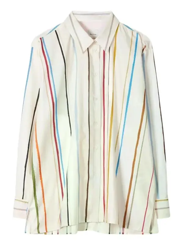 Paul Smith Striped Long Sleeve Shirt - Neutrals